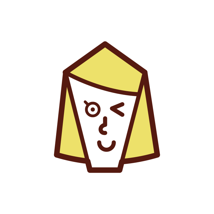Illustration of a woman’s face winking – Free illustrations KuKuKeKe