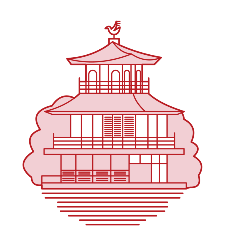 金閣寺のイラスト – フリーイラスト素材集 KuKuKeKe