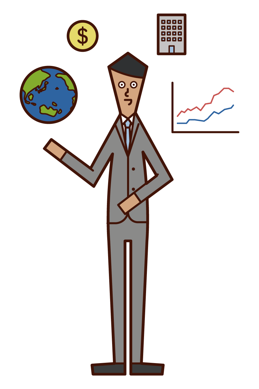 Illustration by The Economist (man) | フリーイラスト素材 KuKuKeKe（ククケケ）