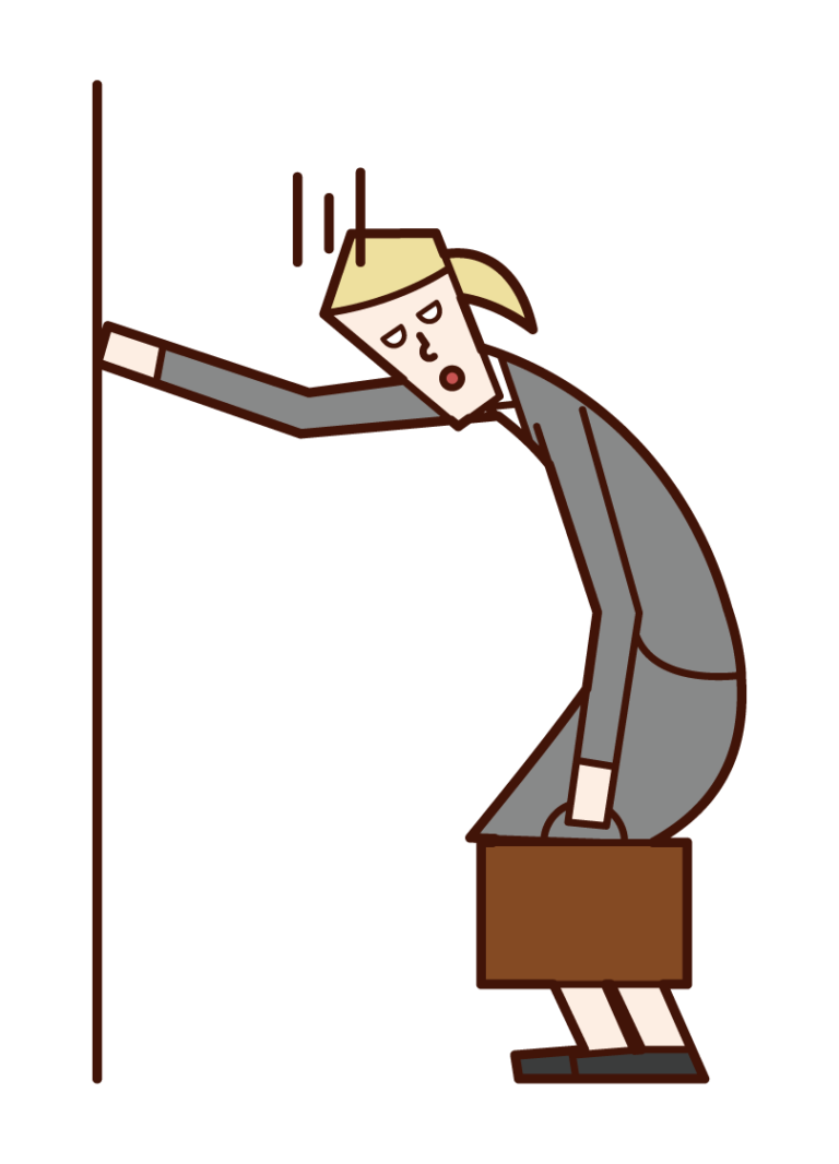 落ち込む人・絶望する人（女性）のイラスト – フリーイラスト素材集 KuKuKeKe