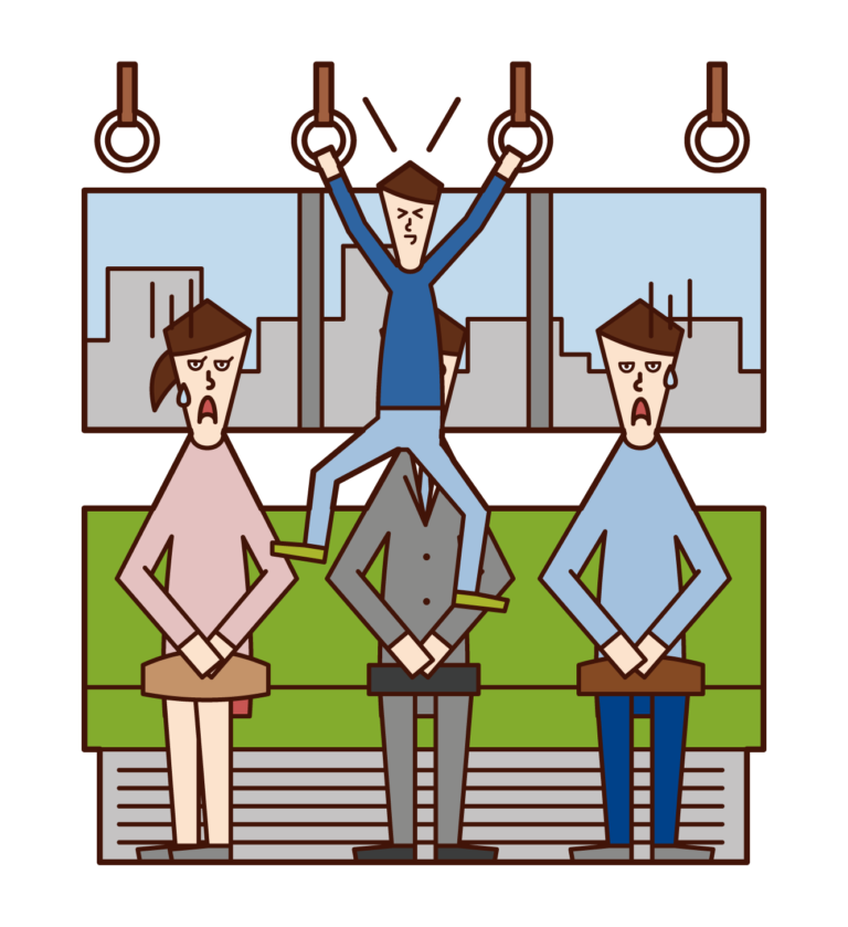 譲り合い – フリーイラスト素材集 KuKuKeKe